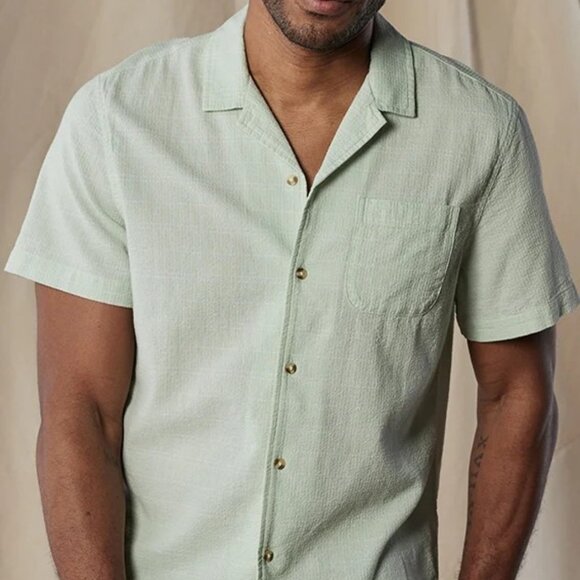 The Normal Brand | Shirts | The Normal Brand Pastel Green Stripe Short ...